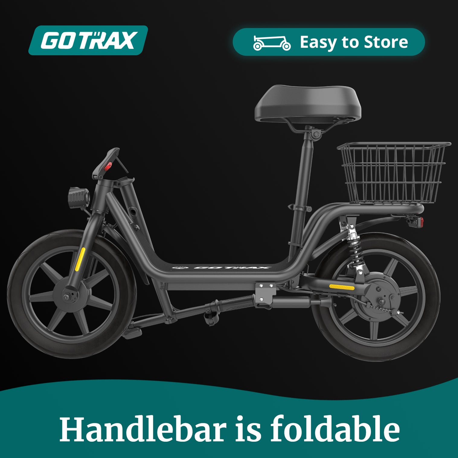 GOTRAX Flex Series Foldable Electric Scooter with Seat 14" 25KPH | 25KM ...