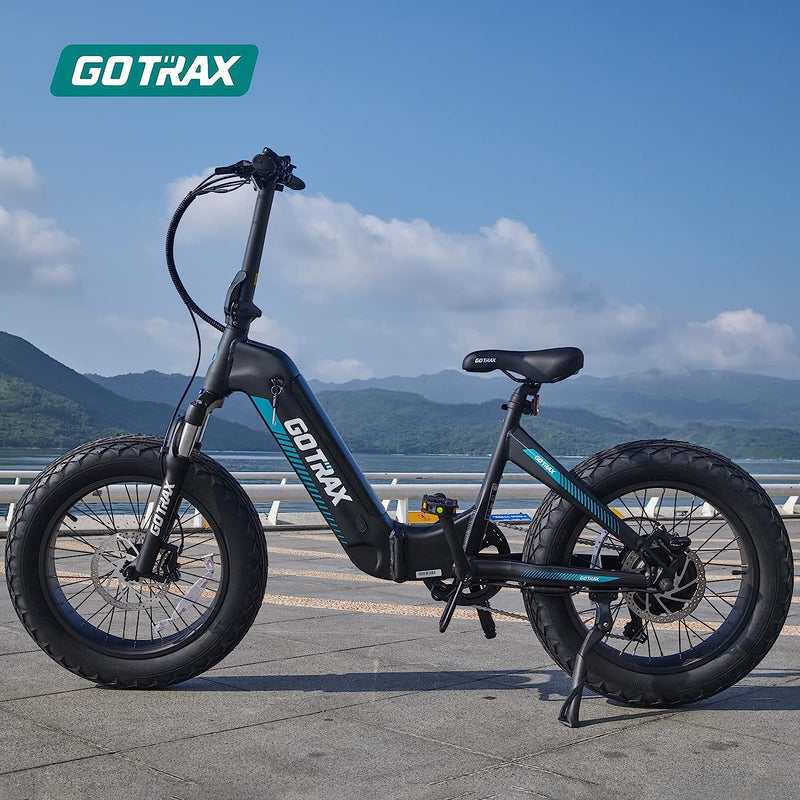 GOTRAX F5 Foldable Electric Mountain Bike 20" 32KPH | 72KM Range ...